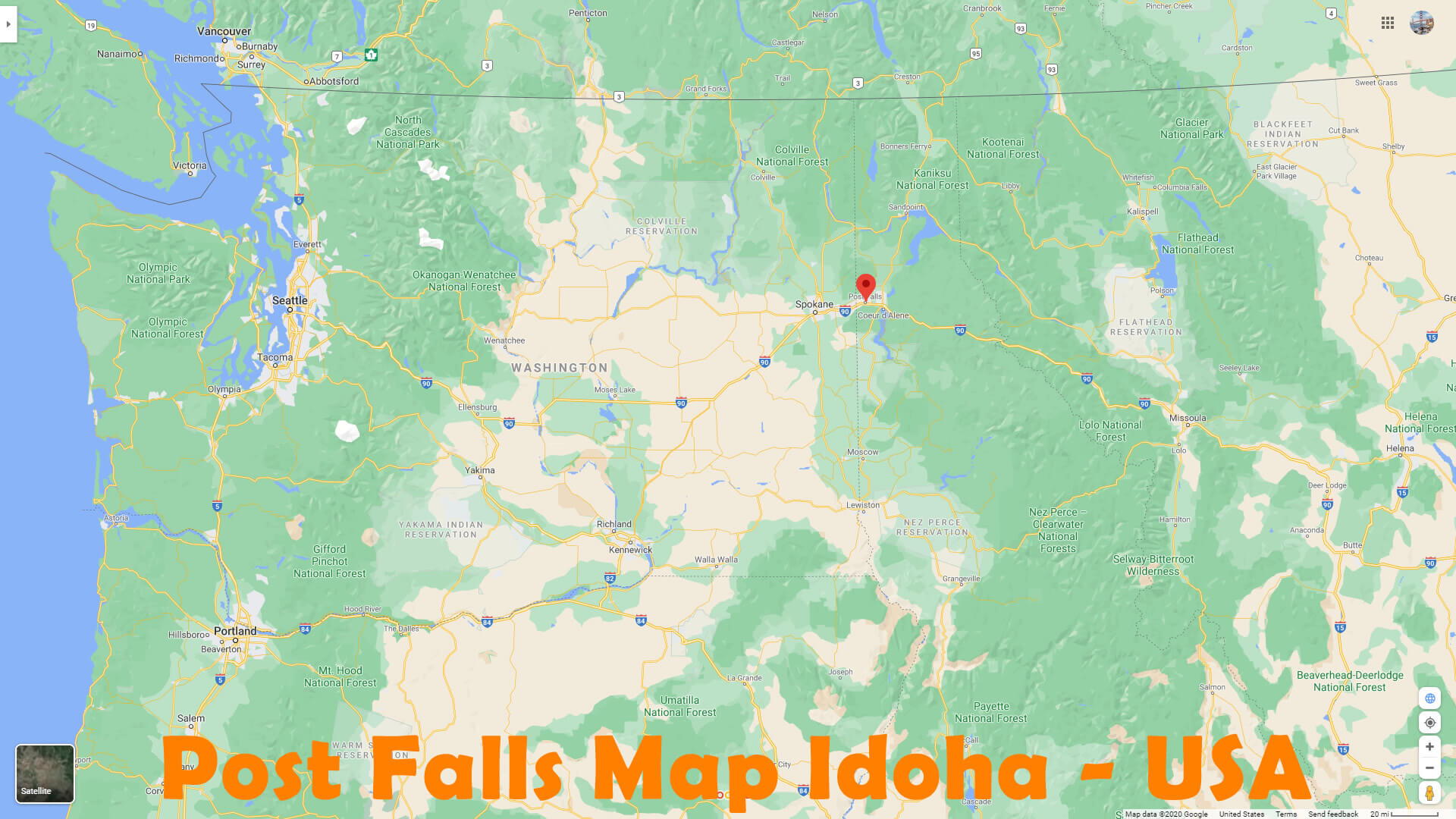 Post Falls Idaho Map Post Falls Idaho Map